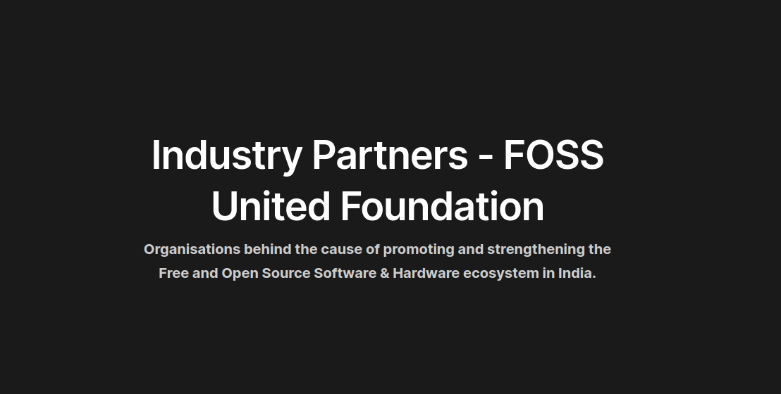 Industry Partners - FOSS United Foundation